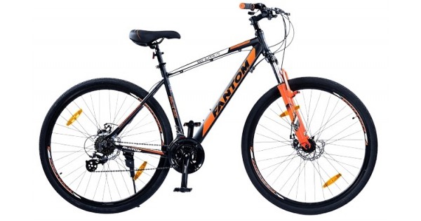Buy Fantom Superlite Hybrid Bike Black Orange Online in india ...