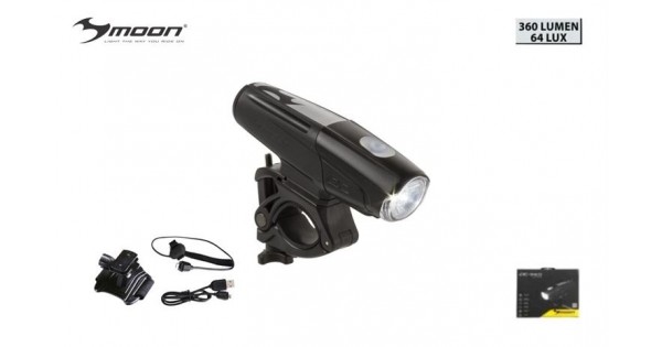 Buy Moon 360 Lumen Rechargeable Front Light Online in India | wizbiker.com