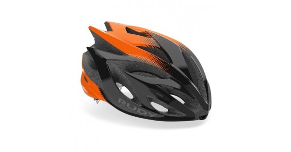 Buy Rudy Project Rush Cycling Road Helmet Shiny Black-Orange Online in ...
